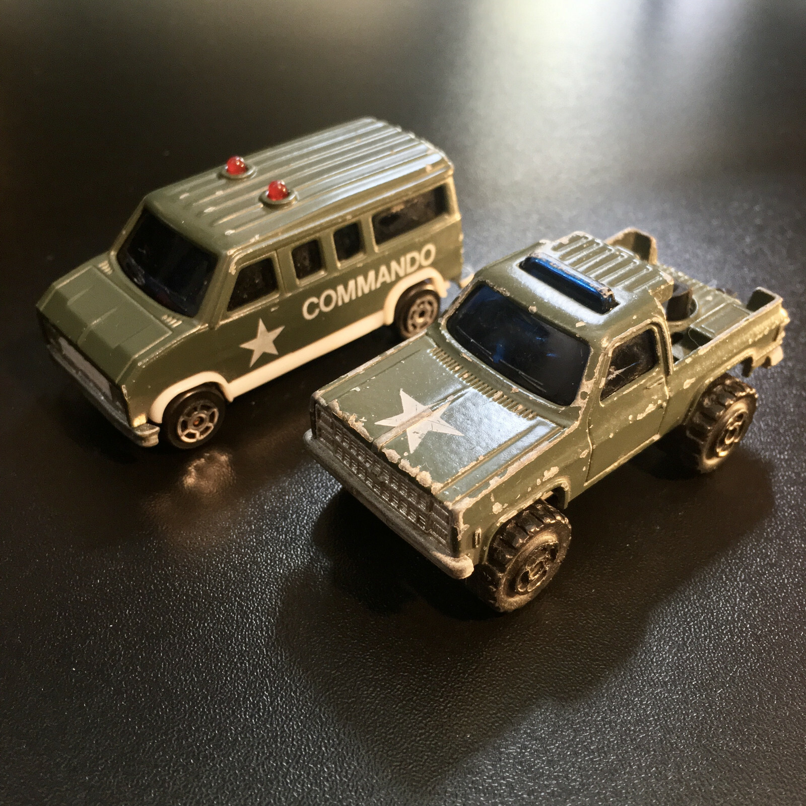 Majorette Army Truck Ech 1/62 and Commando Van Ech 1/65 Made in France ...