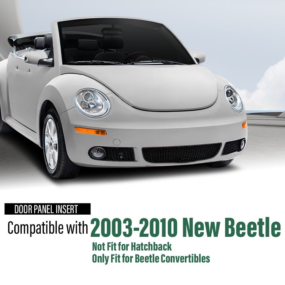 2pcs Door Panel Insert Beige Fit For 2003-2010 Volkswagen New Beetle ...