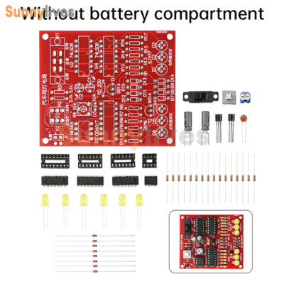 DIY Simulation Car Light Soldering Electronic Kit With Battery Box ...