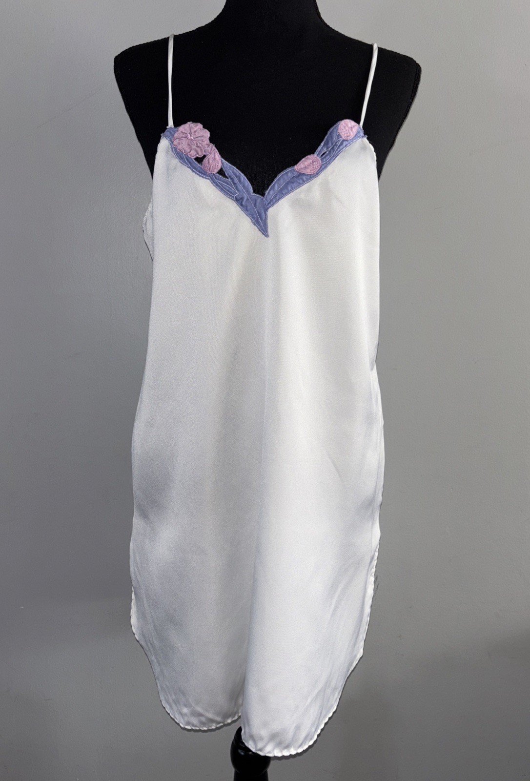 1980s Victorias Secret San Francisco Floral Satin Sli… - Gem