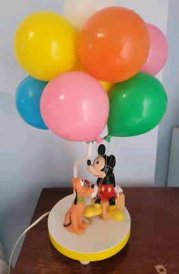 Disney Mickey Mouse Pluto Balloon Lamp/Nightlight By Dolly WORKS | eBay