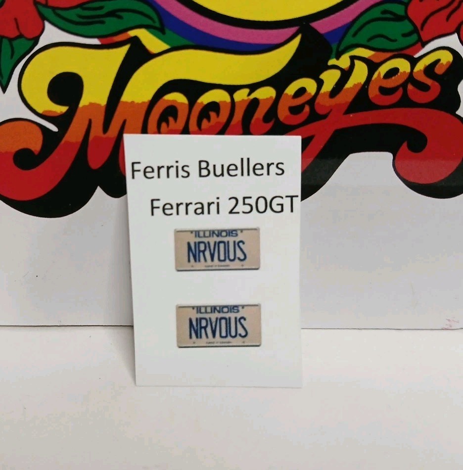 1/24 1/25 Custom license plates Ferris Buellers Ferrari | eBay