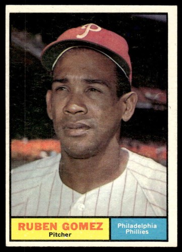 1961 TOPPS RUBEN GOMEZ 377 VG-EX BASEBALL PHILADELPHIA PHILLIES | eBay