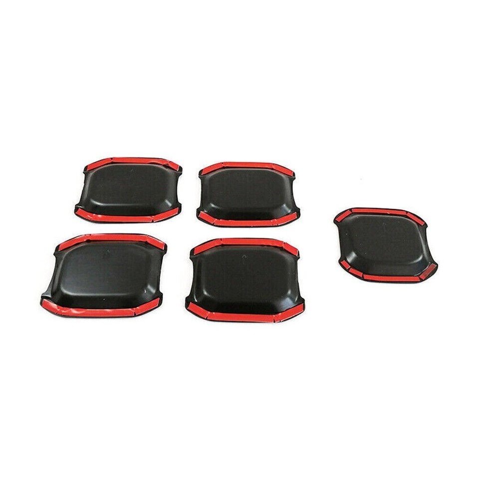 Fit 2018-20 Jeep Wrangler JL 4-Door Door Handle Bowl Recess Guard Trim ...
