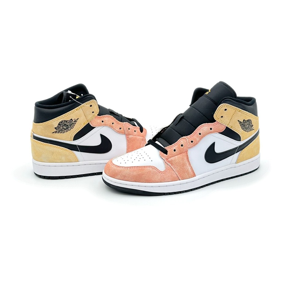 DX4332-800 Nike Air Jordan 1 Mid Flight Club Magic Ember Sundial White ...