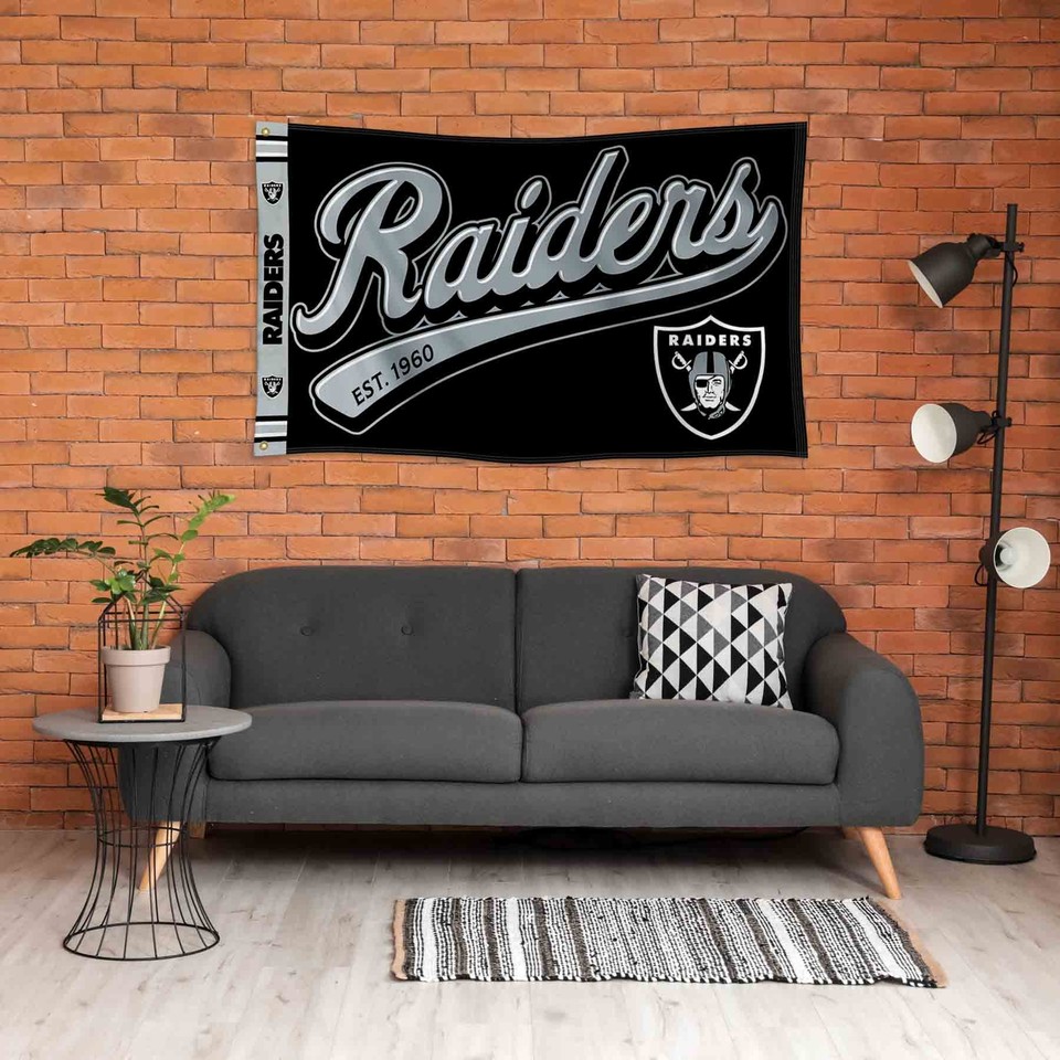 Las Vegas Raiders Script Logo Premium 3x5 Foot Premium Flag | eBay