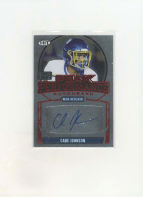 2021 Sage Premier Draft Peak Performance Auto Red Cade Johnson #PKA-CJ ...