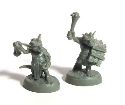 2 x KOBOLD MACE SLINGER - BONES REAPER miniature dungeon dwellers rpg d ...