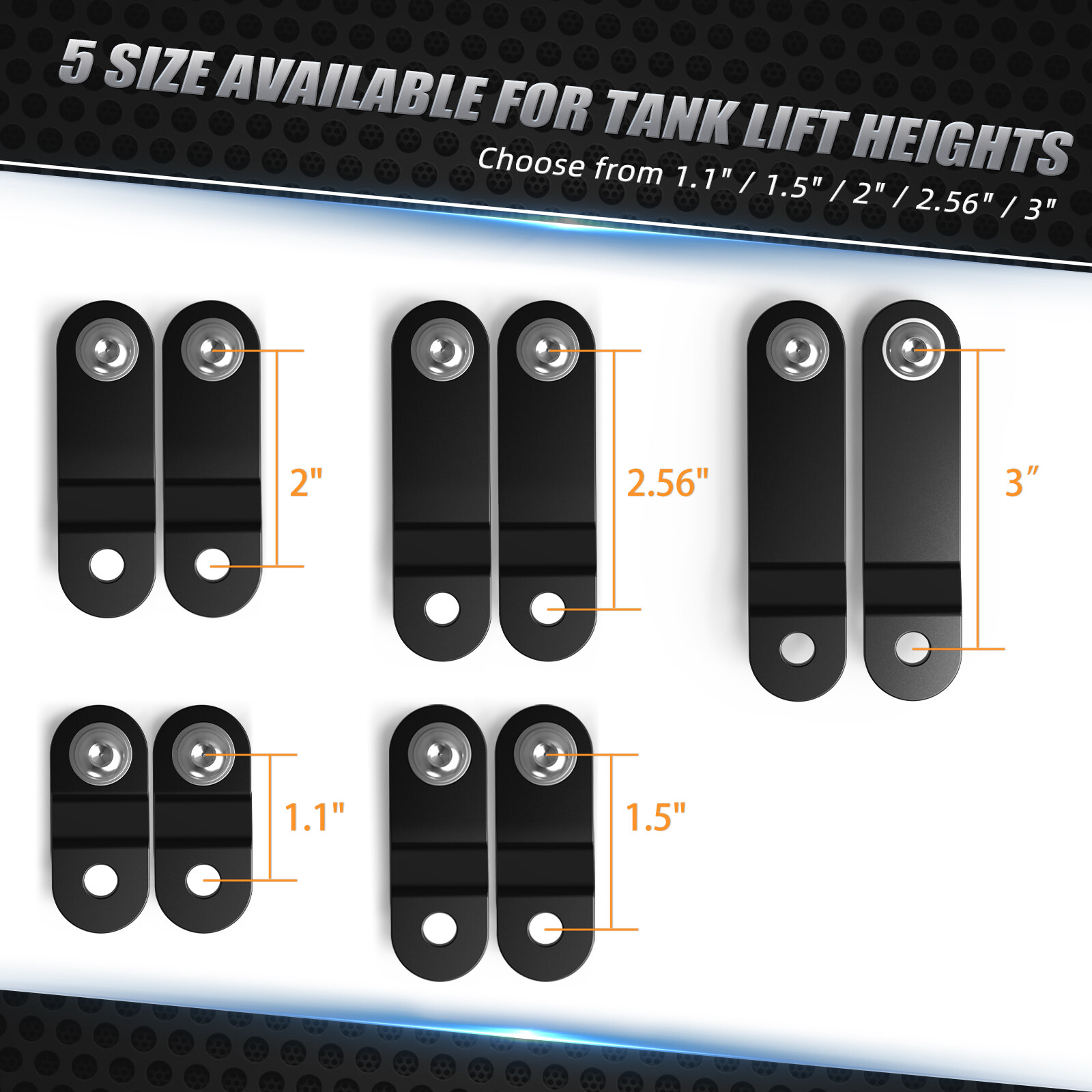 Gas Tank Riser Bracket Extension Lift Kit For Harley Dyna Fat Bob FXDF ...