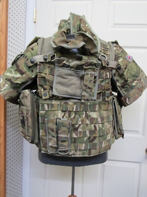 British Osprey Vest Cover Multicam Camouflage with Pouches BAD ZIPPERS ...