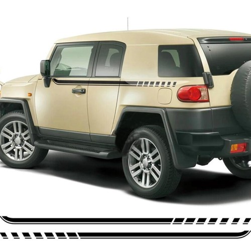 FOR TOYOTA FJ Cruiser Side Decals Graphics Waist Line Racing Stripe Car ...
