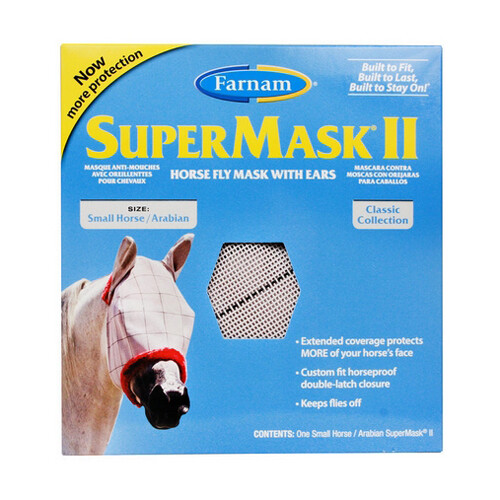 SuperMask II Fly Mask with EarsSmall Horse/Arabian 1 Count By Farnam | eBay