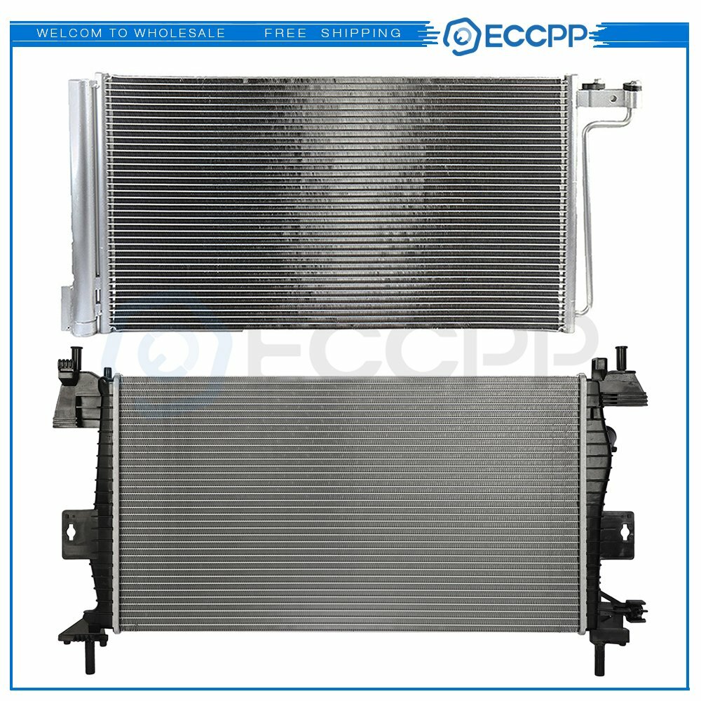 Aluminum Radiator & AC Condenser Cooling Kit For 2012-2014 Ford Focus ...