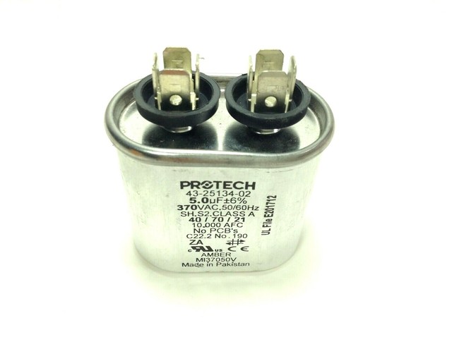Universal Ge Genteq Capacitor 5 UF MFD 370 Volt 27l570 27l570bz3 for ...