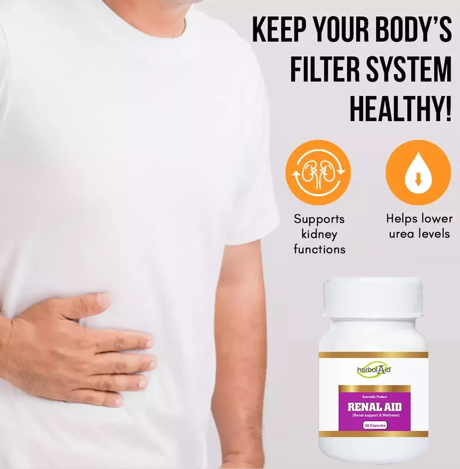 Renal Care 60 Caps - Cleanse & Detox, Kidney Support Gut Health ...