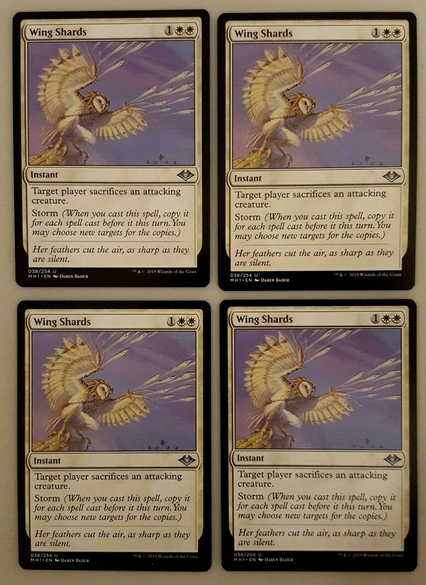 [4x] Wing Shards Modern Horizons MTG Magic The Gathering NM Playset | eBay