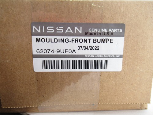 Genuine OEM Nissan 62074-9UF0A Passenger RH Front Bumper Molding 2019 ...