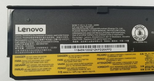 Genuine Battery 01AV424 01AV423 For Lenovo ThinkPad T470 T480 T570 T580 ...
