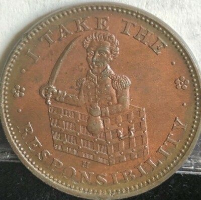 1833 HARD TIMES TOKEN HT-70 LOW-51 JACKSON DONKEY | eBay