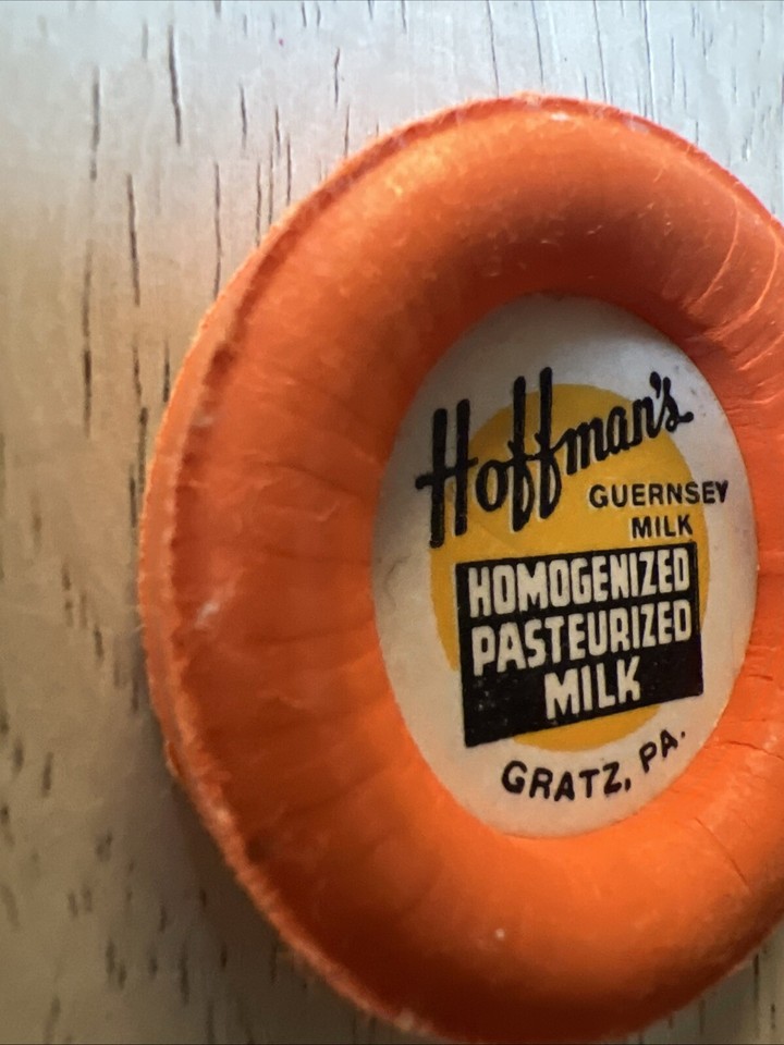 Hoffman's Guernsey Milk Cap Gratz, PA Homogenized Pasteurized Milk | eBay