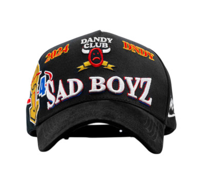 DANDY HATS X SAD BOYZ COMO JORDAN COLLAB BLACK SNAPBACK HAT DANCLUBSAD ...