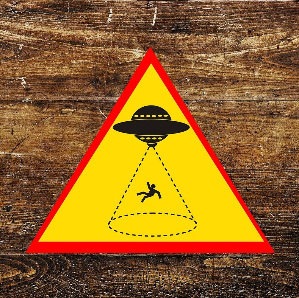 Ufo Symbols Signs Funny Alien UFO Road Signs Ironic Logo .svg .png