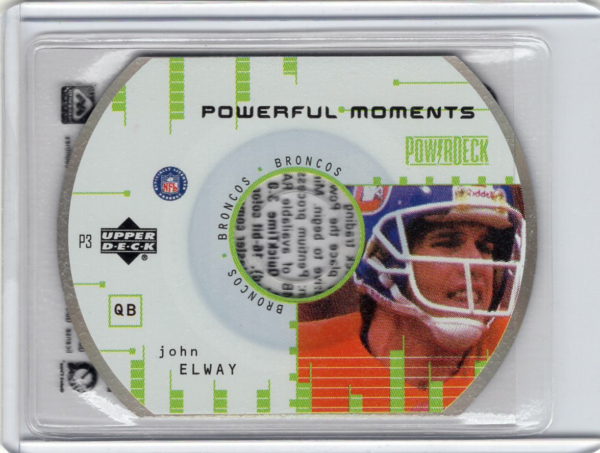 JOHN ELWAY 1999 UD Powerdeck POWERFUL MOMENTS CD-ROM #P3 - BRONCOS | eBay