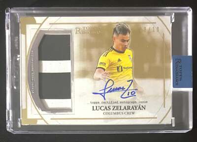 2022 Topps MLS Renaissance Auto Relic Gold Columbus Lucas Zelarayan LZ6 ...
