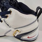 Nike Zoom Lebron V 5 Blue Basketball Shoes 6Y White Navy Metallic Gold ...