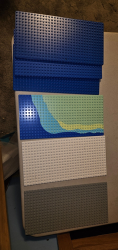 Lot of 24 Genuine LEGO Base plates blue 16x32 dot base plates BLUE ...