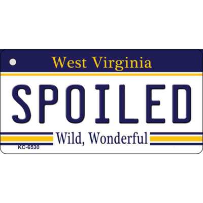 Spoiled West Virginia License Plate Tag Key Chain KC-6530 | eBay