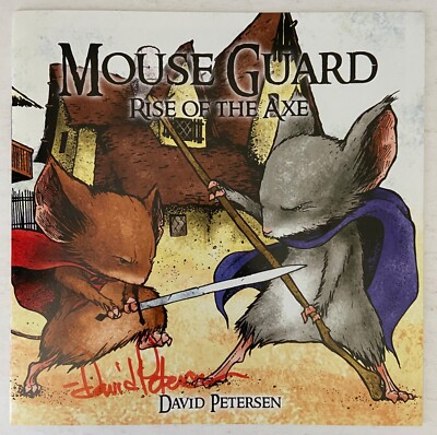 MOUSE GUARD RISE OF THE AXE #3 David Petersen SIGNED Archaia 2006 NM 1st print | eBay