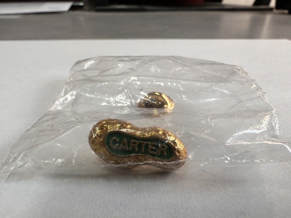 Jimmy Carter Peanut Lapel Pin Vintage New In Packaging | eBay