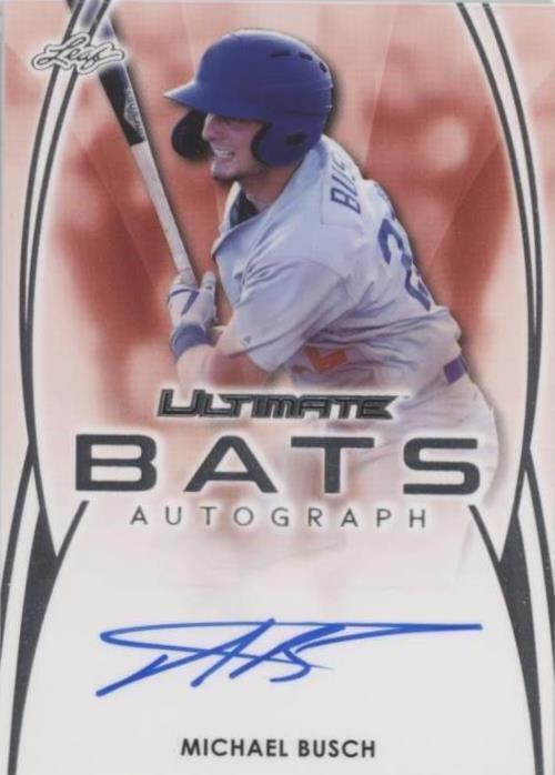 2019 Leaf Ultimate - Ultimate Bats Autographs Michael Busch #UB-MB1 (AU ...