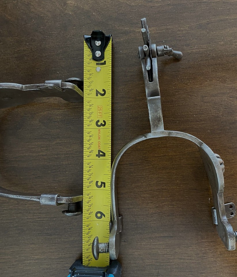 Vintage Sterling Silver Inlaid Western Cowboy Spurs Jingle Bobs | eBay