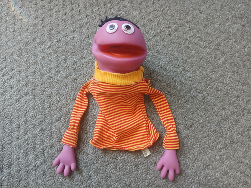 Vtg 1971 Sesame Street ROOSEVELT FRANKLIN puppet 70s Muppets Jim Henson ...