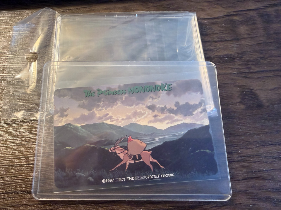 RARE Studio Ghibli The Princess Mononoke Phone Card MADE IN JAPAN | eBay