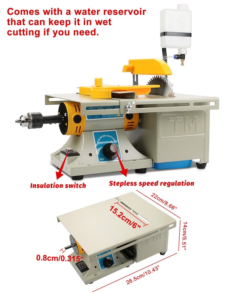 Lapidary Equipment DIY Jewelry Lapidary Saw for Cutting Rocks, 110V ...