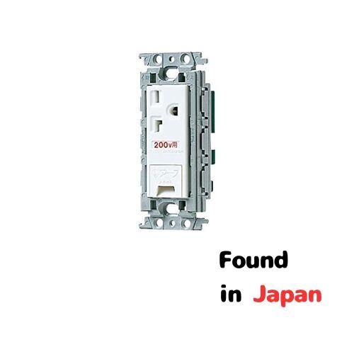 Panasonic 15A/20A Compatible Recessed Earth Terminal Grounded Outlet ...