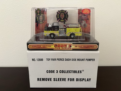 Code 3 Toy Fair Pierce Dash Side Mount Pumper Fire Engine #12889 MIB W ...