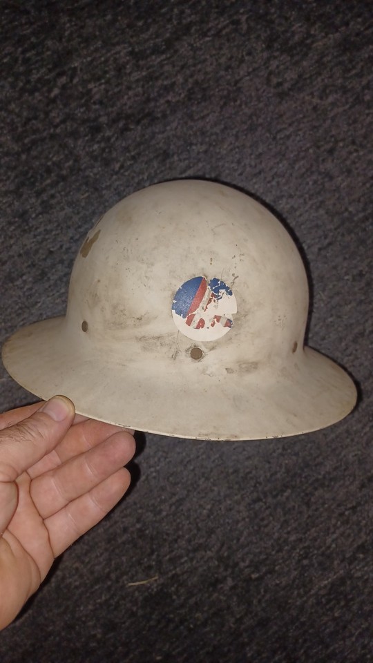 WWII Vintage Civil Defense Metal Air Raid Warden Helmet WW2 | eBay