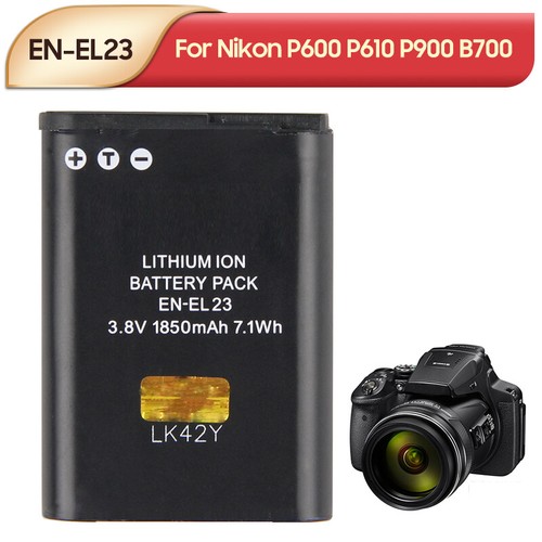Original Camera Battery EN-EL23 ENEL23 For Nikon P600 P610 P900 B700 ...