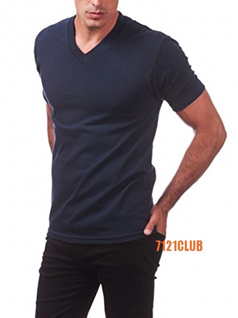 PRO CLUB MEN V NECK T SHIRT CAMO TEE PROCLUB PLAIN SHORT SLEEVE BIG ...