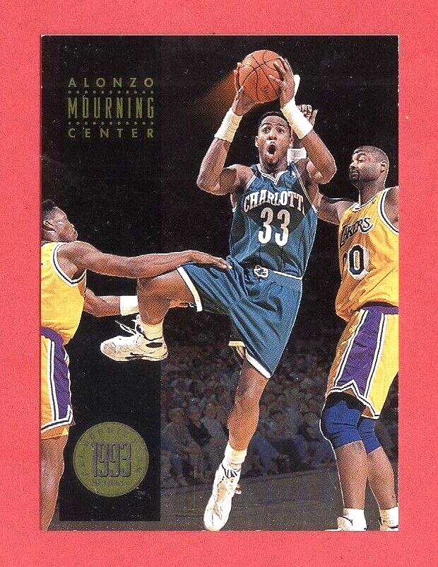 1993-94 SkyBox PREMIUM Alonzo Mourning SP ALL-ROOKIE TEAM CHASE CARD # ...