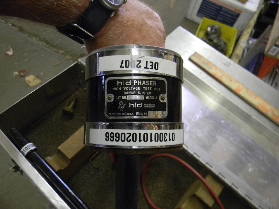 HD ELECTRIC HIGH VOLTAGE TEST SET PHASER Tester Complete WITH CASE Used ...