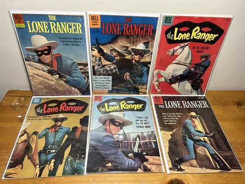 Lone Ranger Lot of 6 GD/VG+ Silver Age Dell Western Comics 1957 - 1962 ...