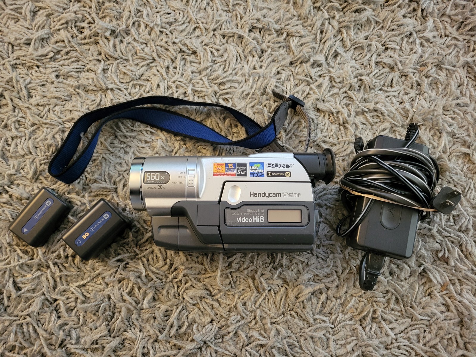 🔥Sony Handycam CCD-TRV608 Hi-8 Analog Camcorder Video Hi8 560x Zoom ...