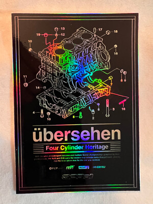 FCP Euro BMW 4 cylinder sticker decal, 4.25" x 3", NEW | eBay