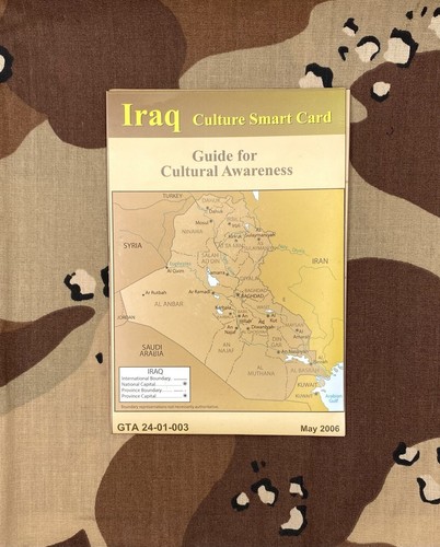 Original Iraqi Smart Card For Cultural Awareness, Iraq War, May 2006 | eBay