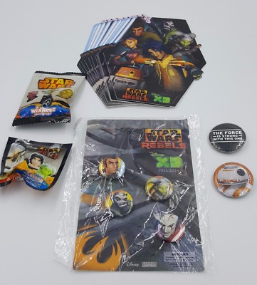 STAR WARS & Star Wars XD collectible Wikkeez, button pin and sticker ...
